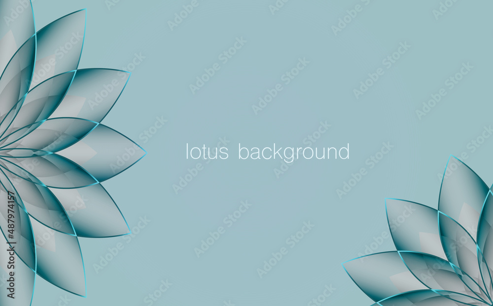 Lotus Banner Template, Flower of Life. Sacred Geometry. Indian Symbol ...