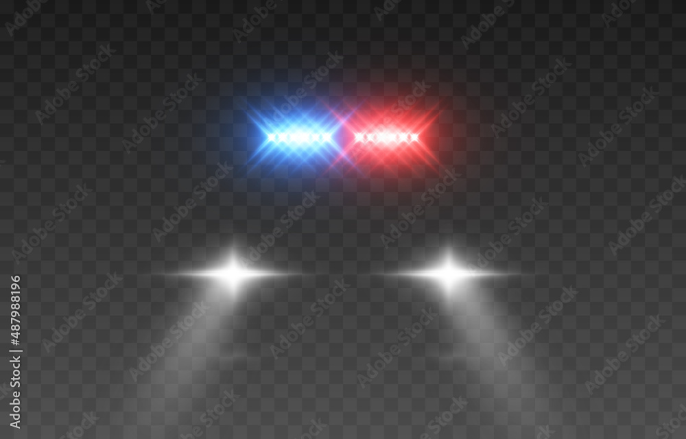 Vector light from headlights PNG. Light from car headlights on an ...