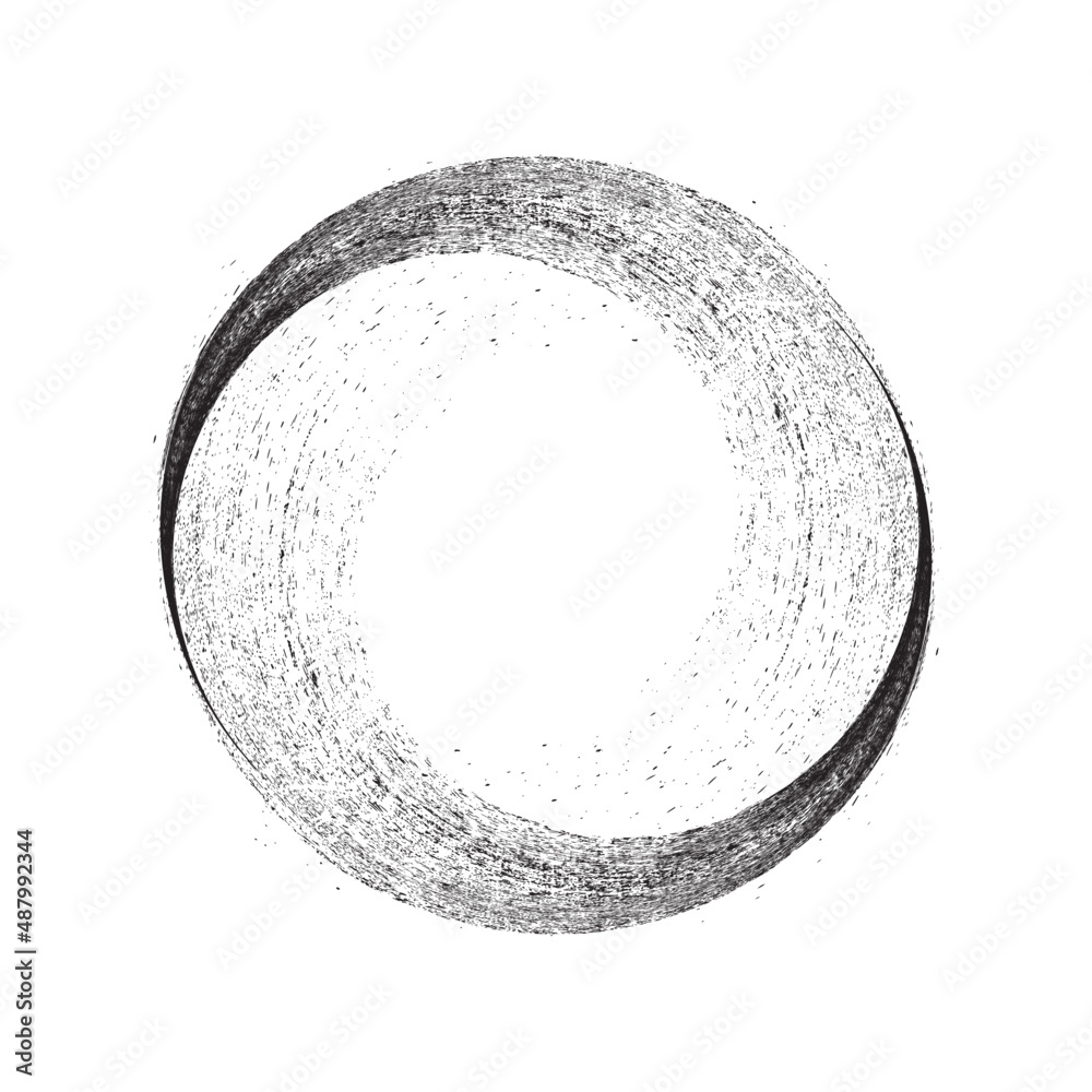 Grunge lines in Circle Form . Spiral Vector Illustration .Textured ...