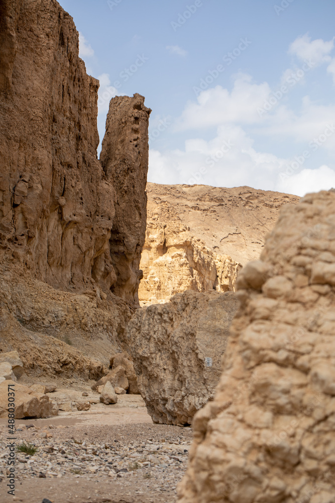 Mountains, rocks and hills of Judean desert in Israel, Middle East ...