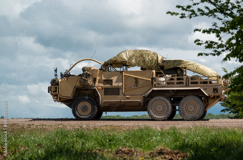British army Supacat Jackal 6x6 rapid assault, fire support and ...