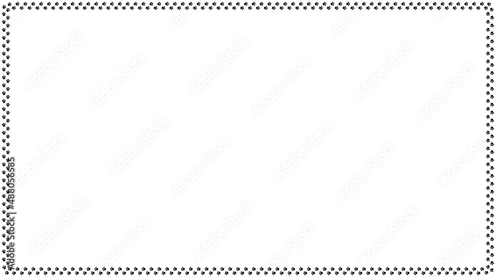 Dog Border with transparent background Stock Vector | Adobe Stock