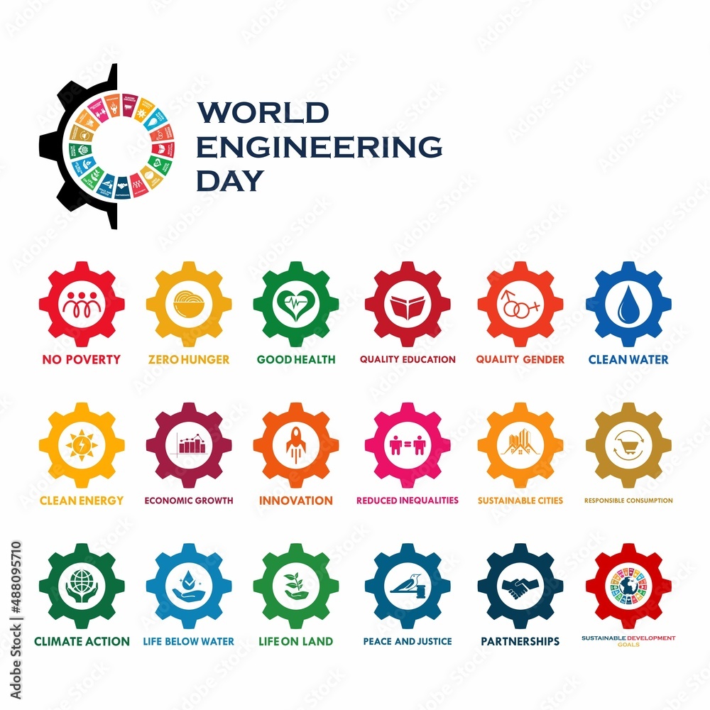 World engineering day logo template illustration Stock Vector | Adobe Stock