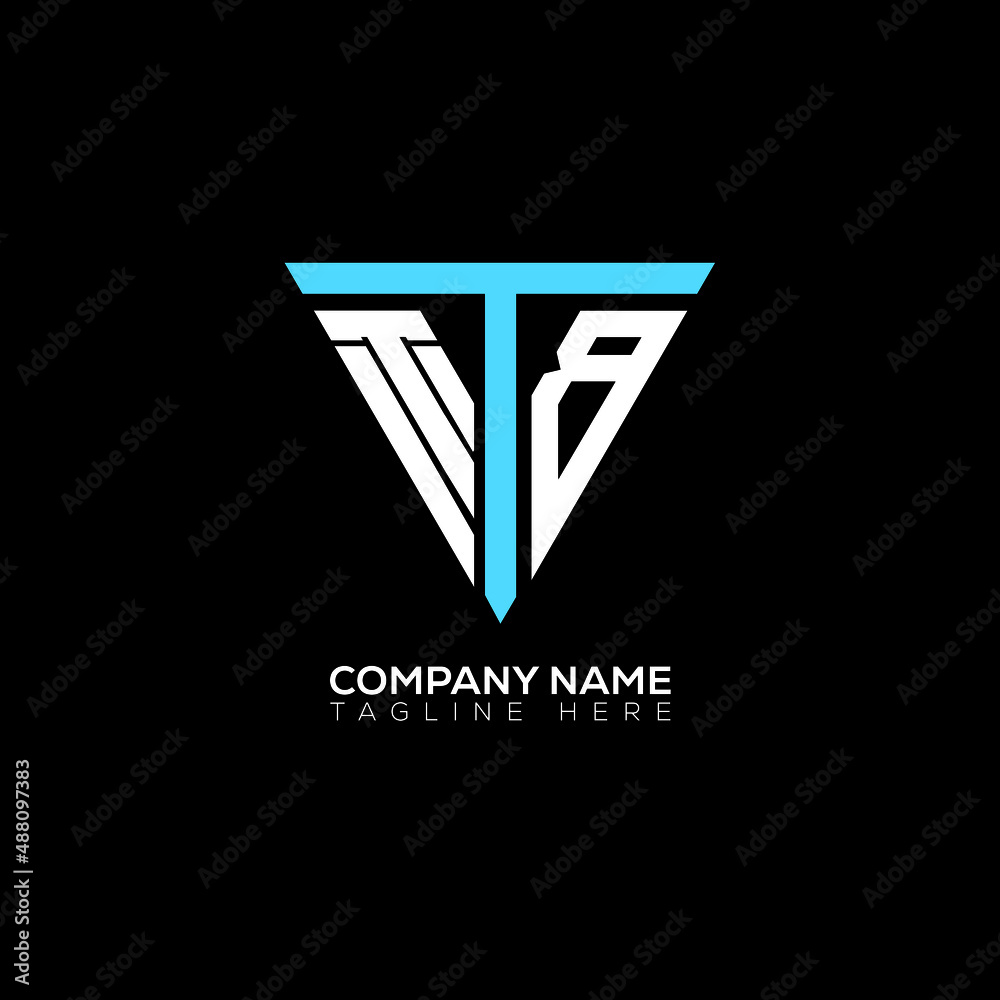 TTB letter logo design on black background.TTB creative initials letter ...