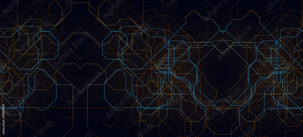 Abstract technology circuit board. Abstract digital background with ...