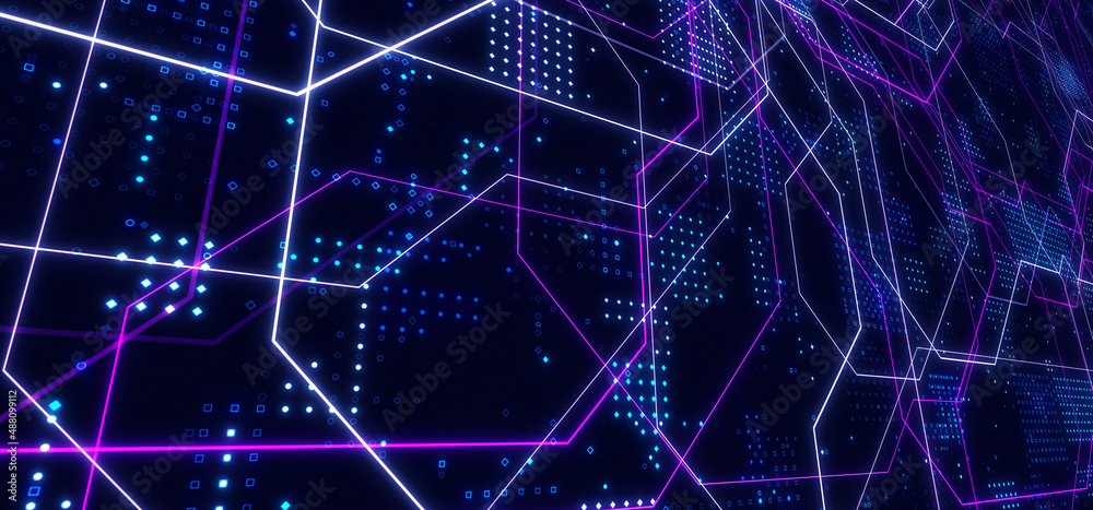 Abstract technology circuit board. Abstract digital background with ...