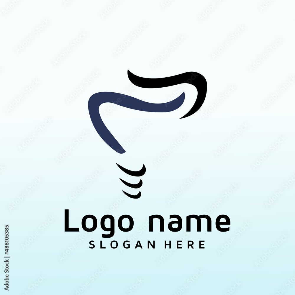 Design a cool modern logo for a dental office Stock Vector | Adobe Stock