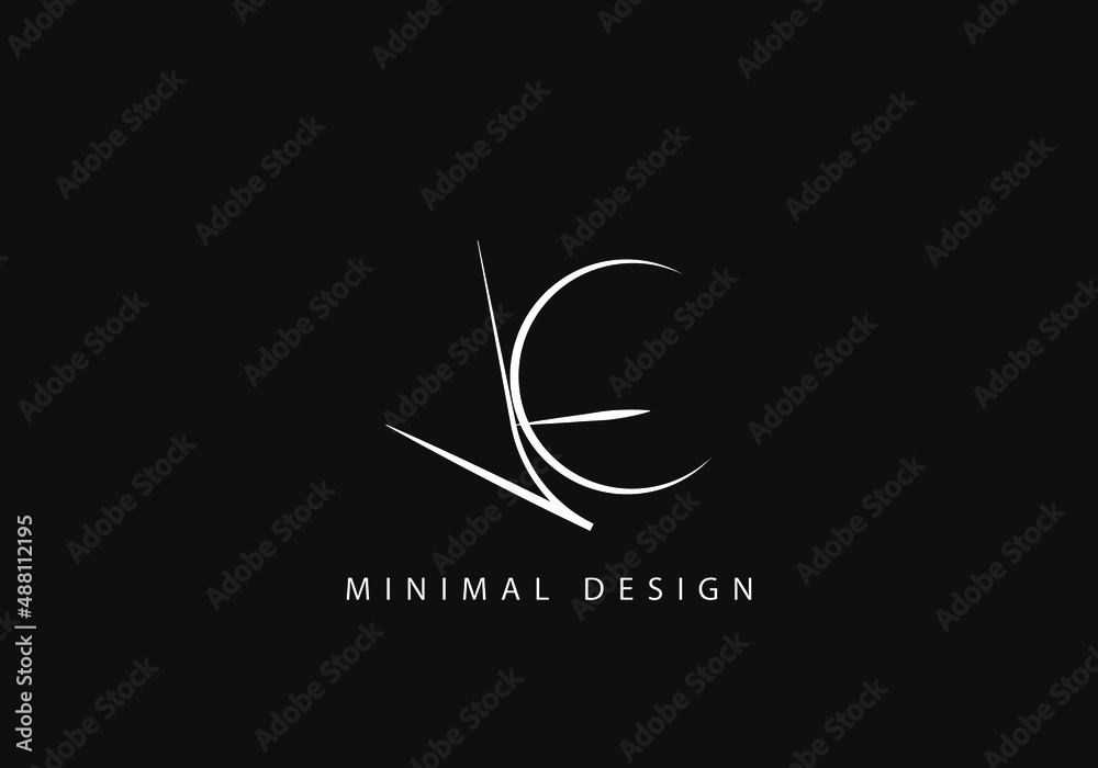 Alphabet letter KC logo design line art Stock Vector | Adobe Stock