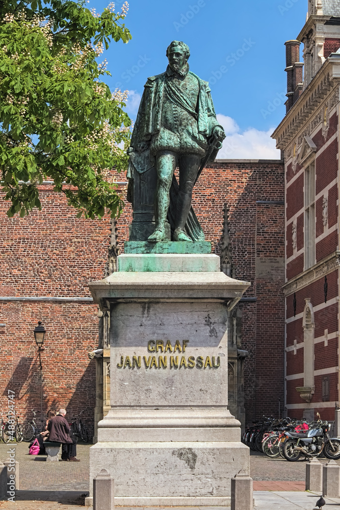 Utrecht, Netherlands. Statue of Jan VI van Nassau-Dillenburg also known ...