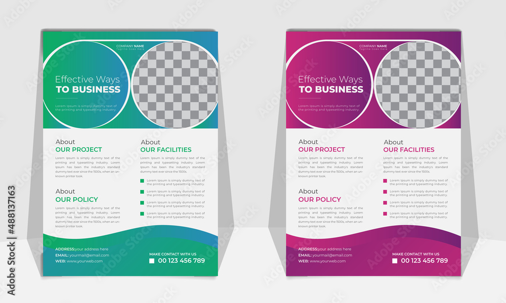Corporate Business flyer template. Business Flyer Brochure Template ...