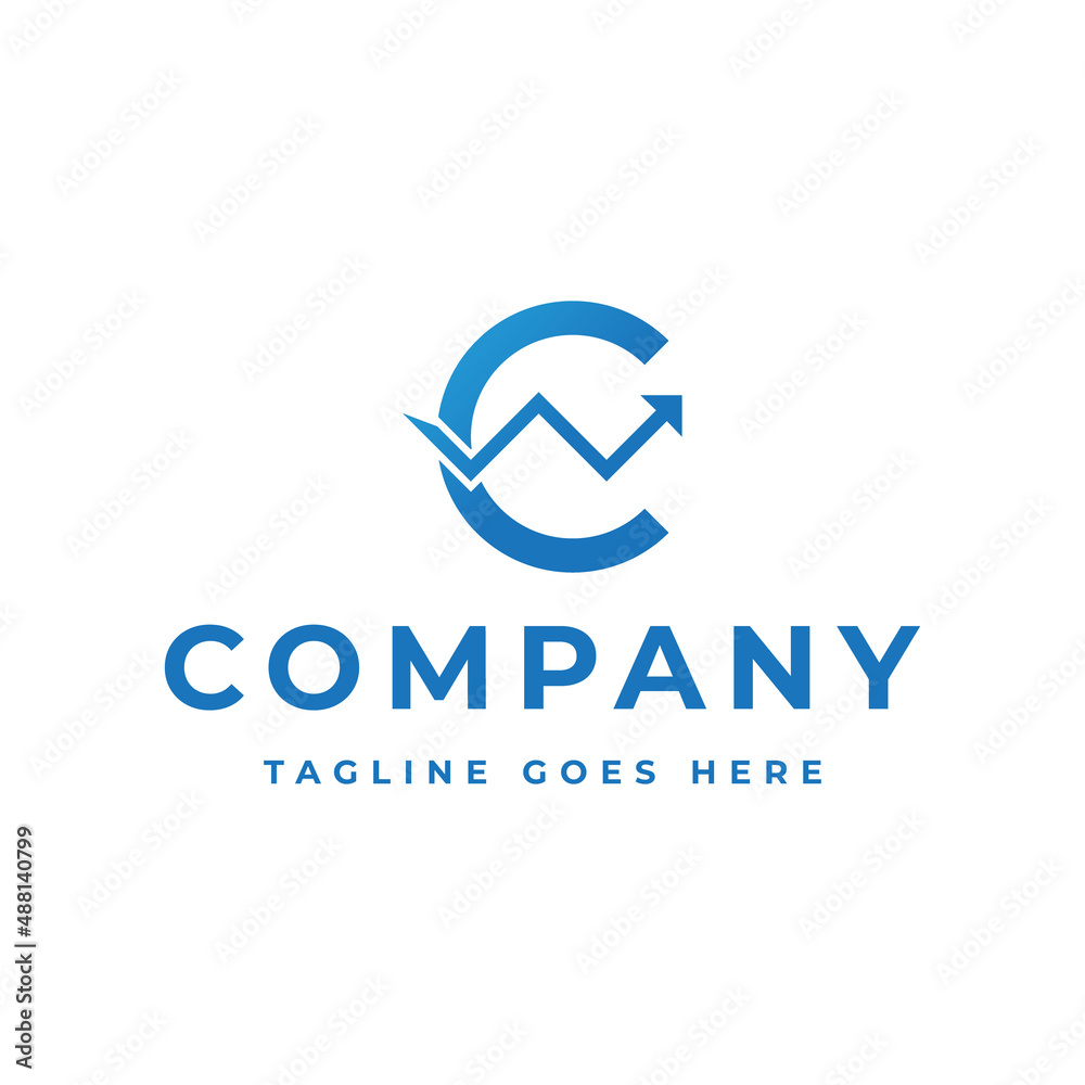 letter C investment logo design Stock Vector | Adobe Stock