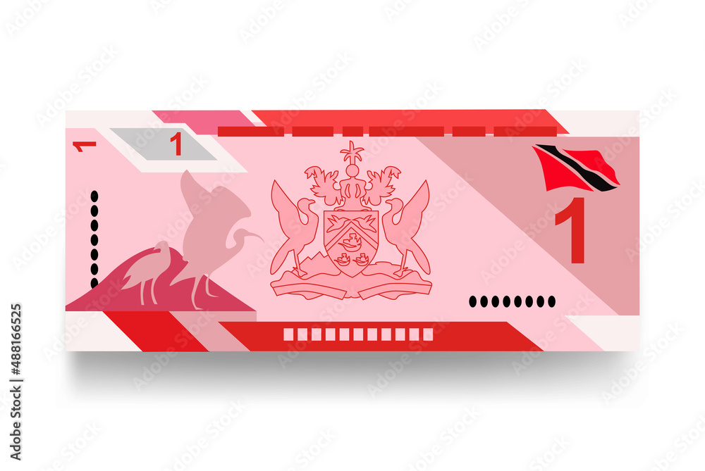 Trinidad and Tobago dollar Vector Illustration. Trinidad and Tobago ...