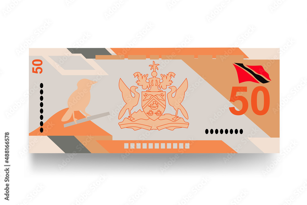 Trinidad and Tobago dollar Vector Illustration. Trinidad and Tobago ...