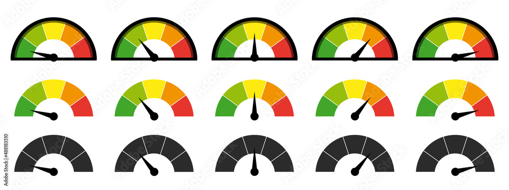Customer Satisfaction Meter, Product Rating Concept - Vector ...
