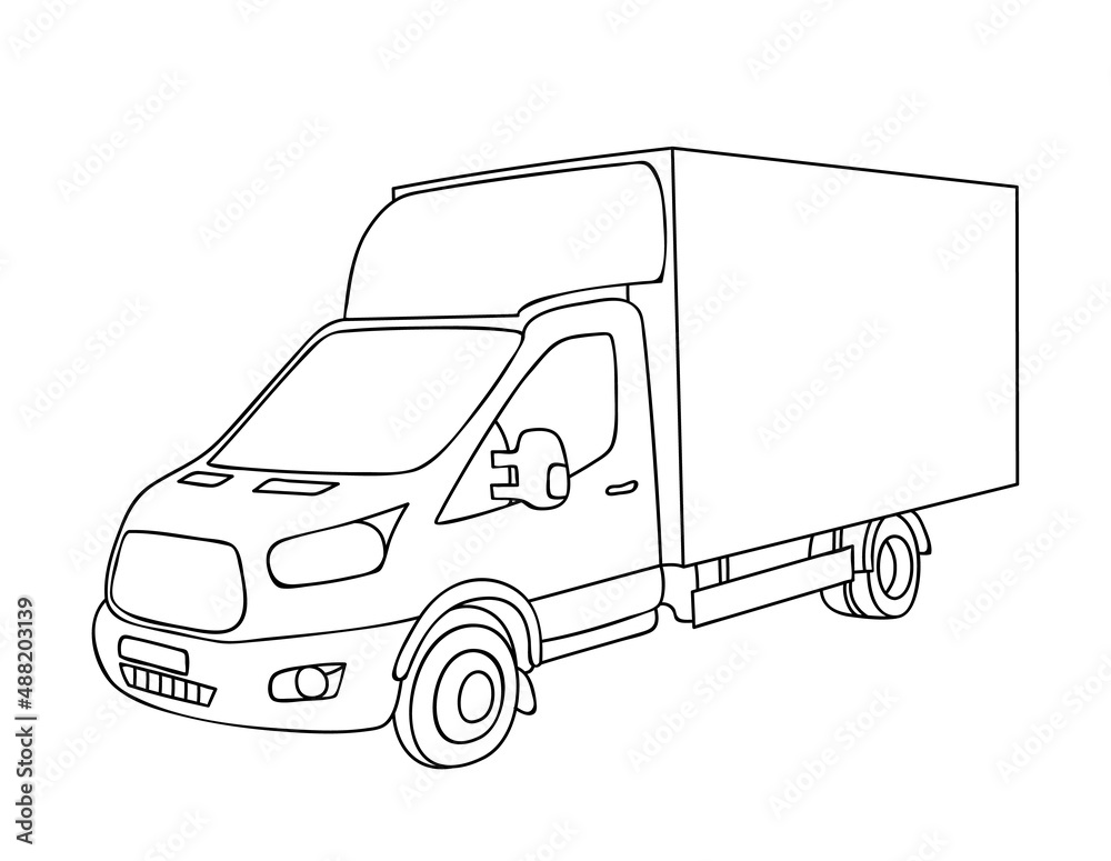 Cargo Van Drawing