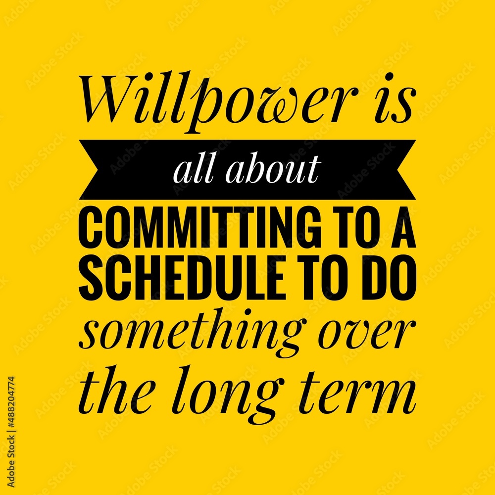 Motivational, inspirational quotes. commitment quote with modern ...