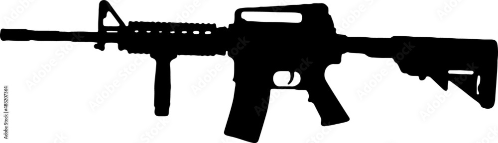 m4 carbine EPS, m4 carbine Silhouette, m4 carbine Vector, m4 carbine ...