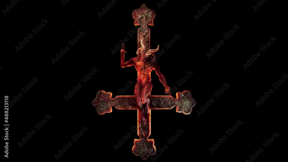 Goat Demon Baphomet VJ Loop - behold to the symbol of hell! Hold your ...