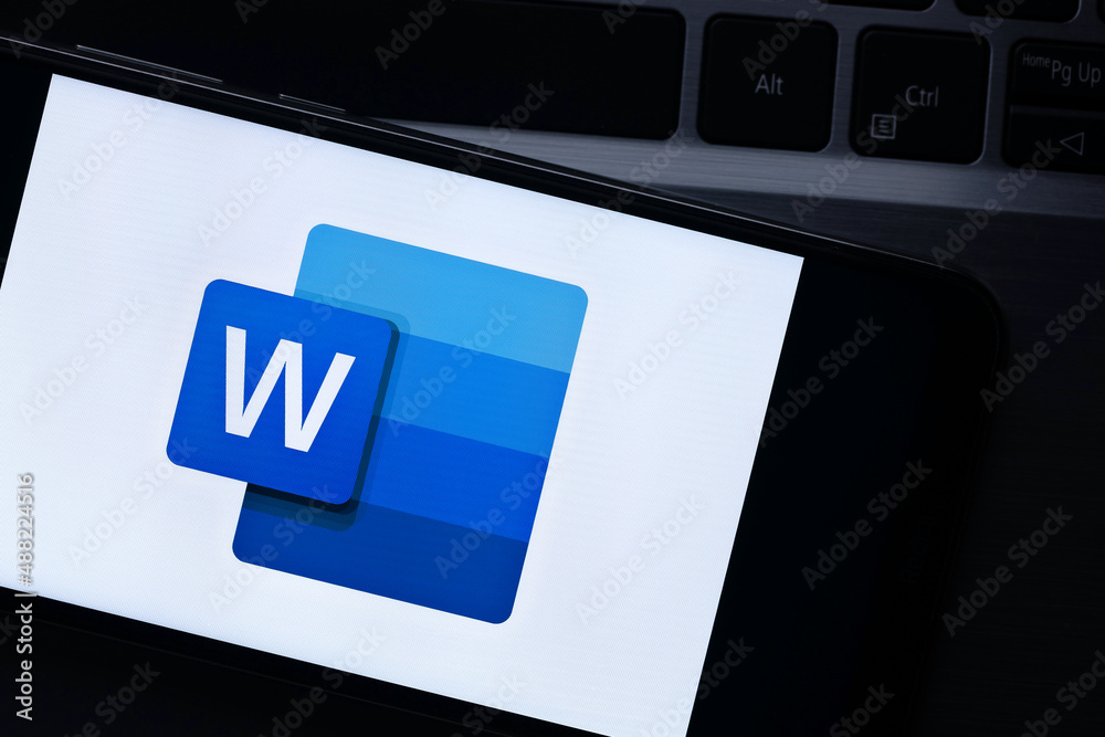 Microsoft Word editorial. Illustrative photo for news about Microsoft ...