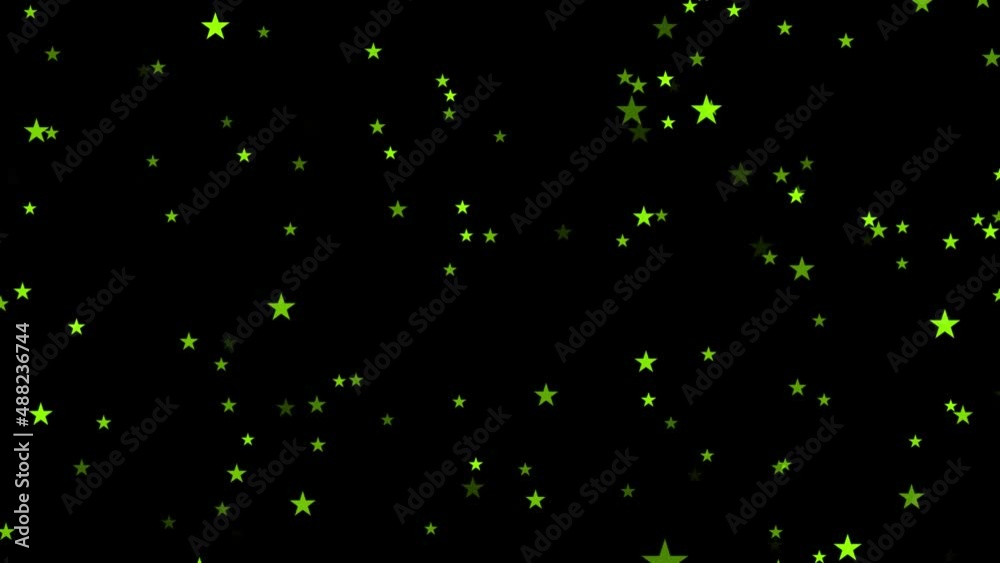neon stars color changing loop animation,falling stars on dark ...