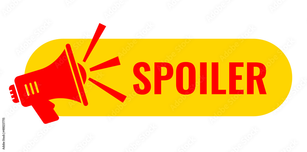 Spoiler alert vector sign Stock ベクター | Adobe Stock