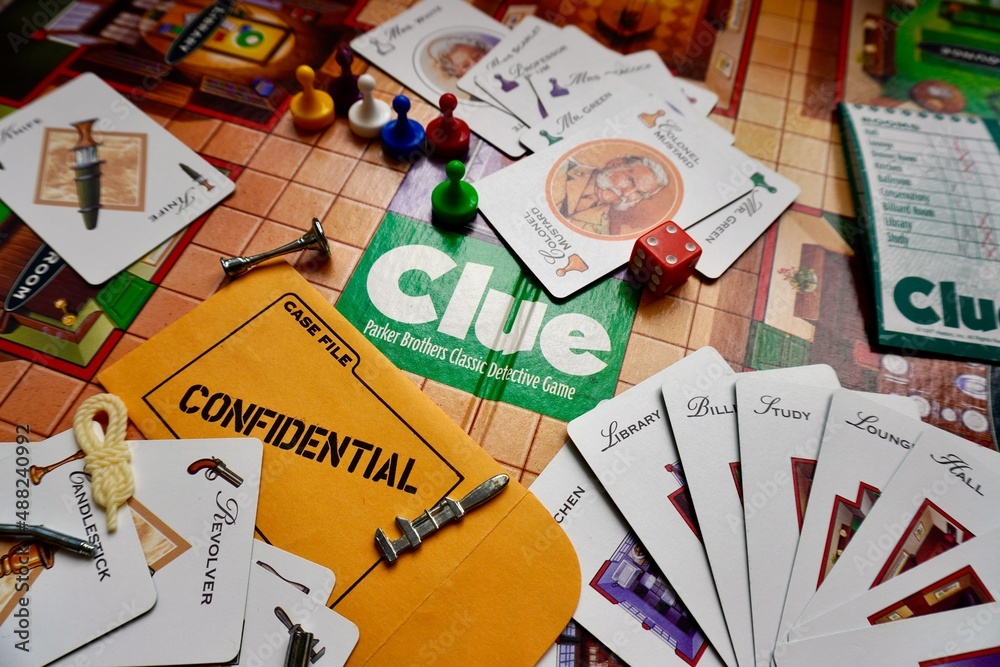 Foto de Clue, murder mystery board game. Known as Cluedo, outside of ...