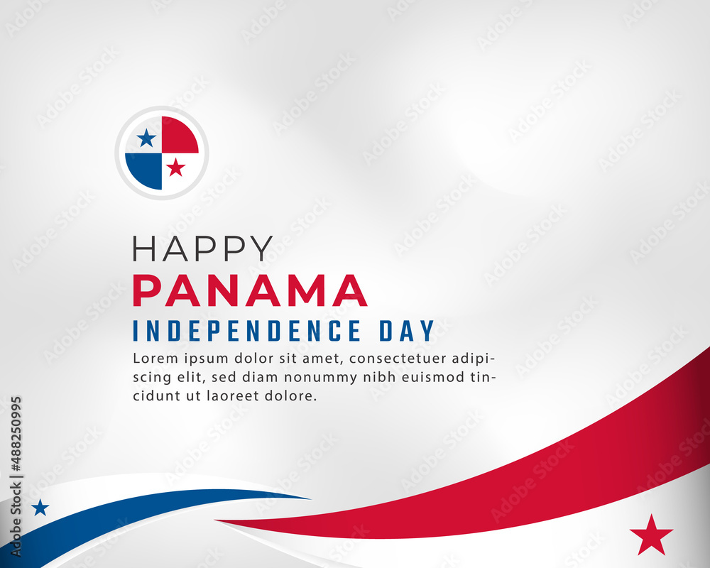 Happy Panama Independence Day November 28th Celebration Vector Design ...