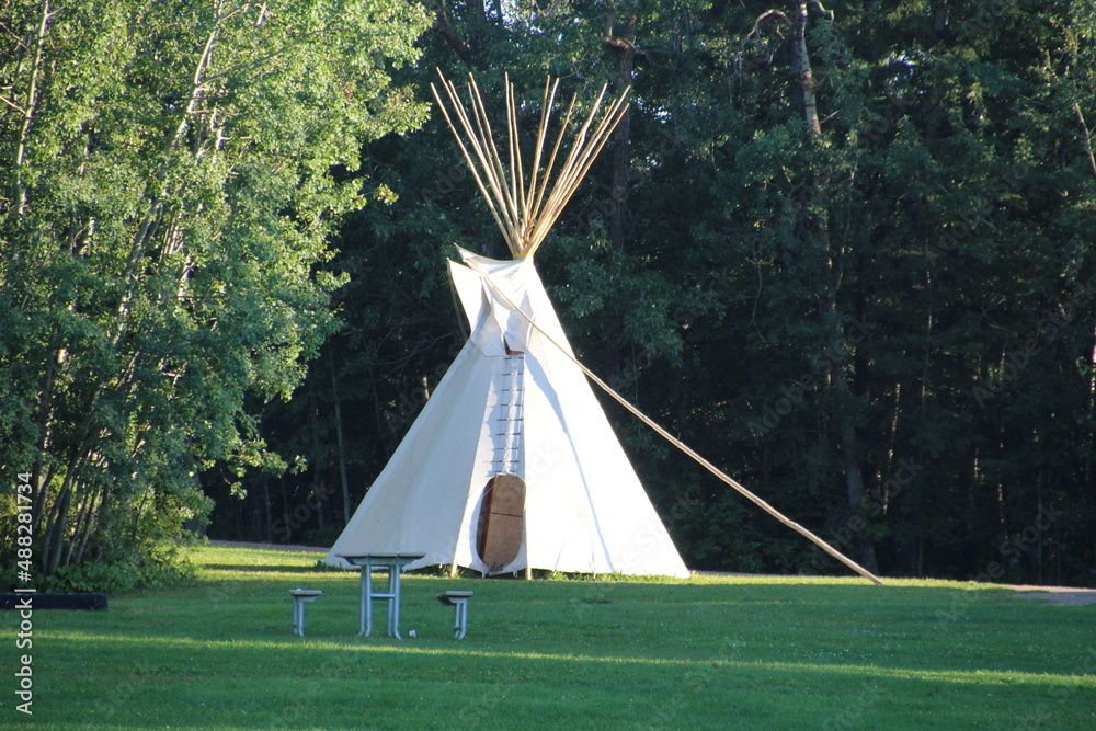 native american indian tent Stock Photo | Adobe Stock