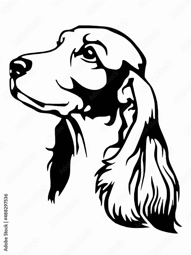 Dog Face Outline