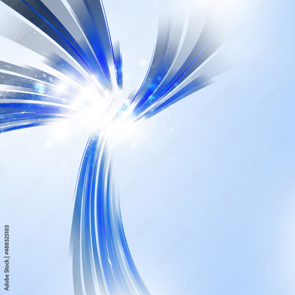 Motion Graphic Technology Blue Background Stock Illustration | Adobe Stock