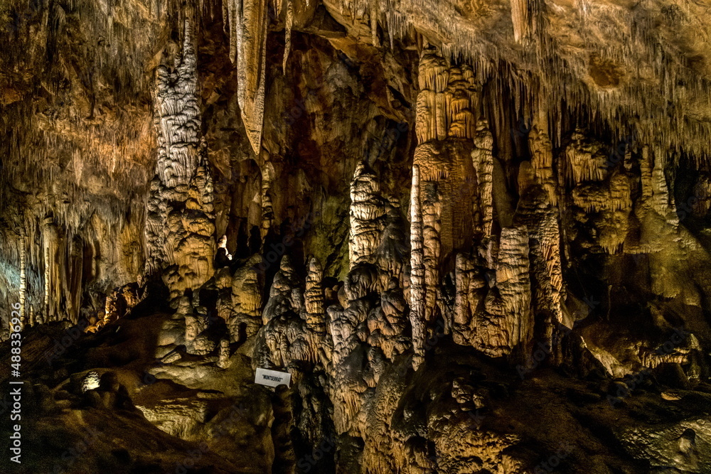 Cave Grotte des Grandes Canalettes in French Pyrenees full of ...