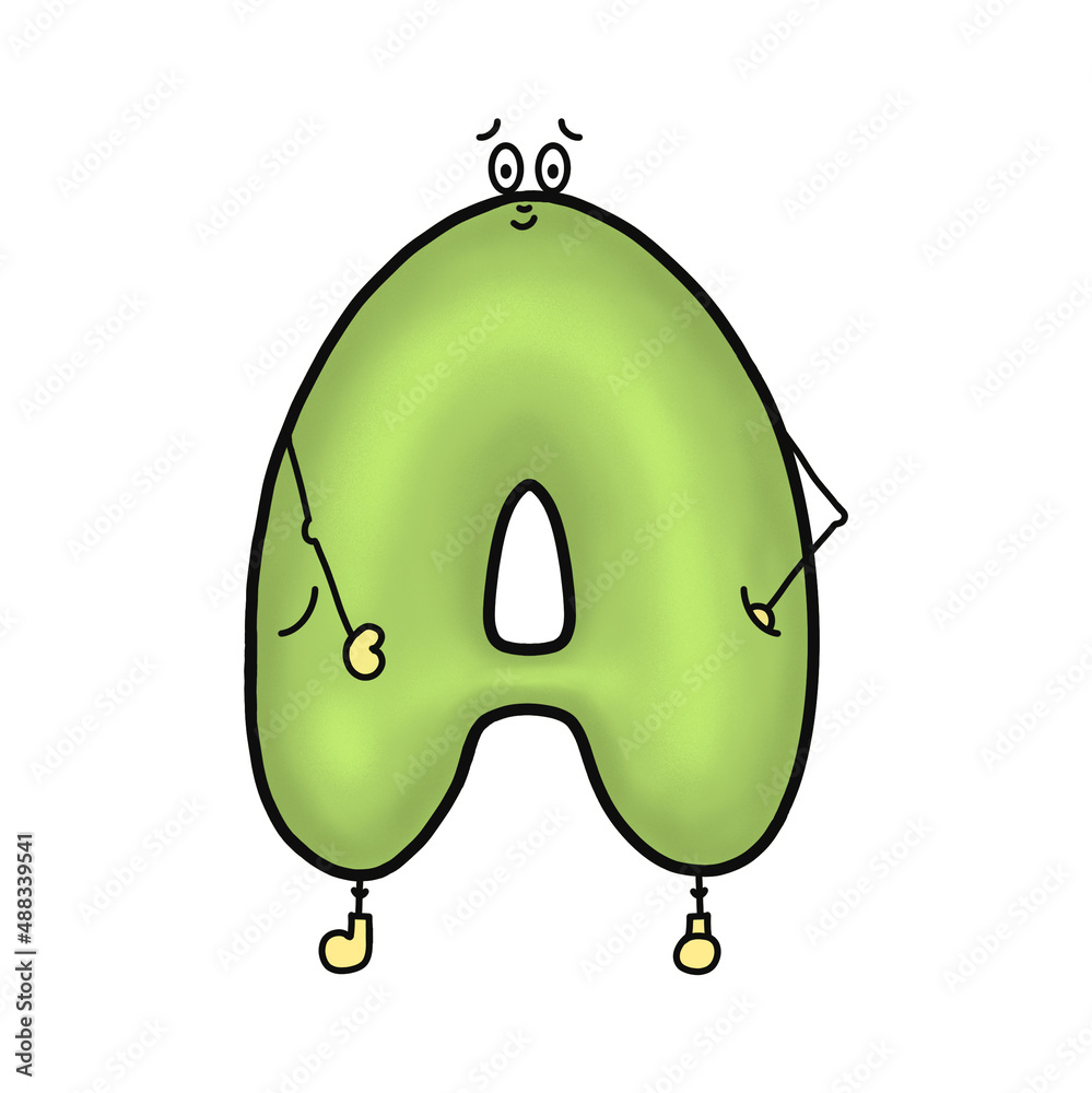 ABC letter. Preschool Learning English Alphabet Capital Letters. Funny ...