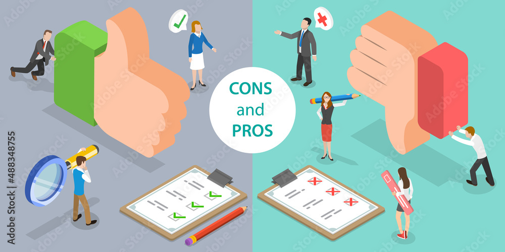 3D Isometric Flat Vector Conceptual Illustration of Advantage and ...