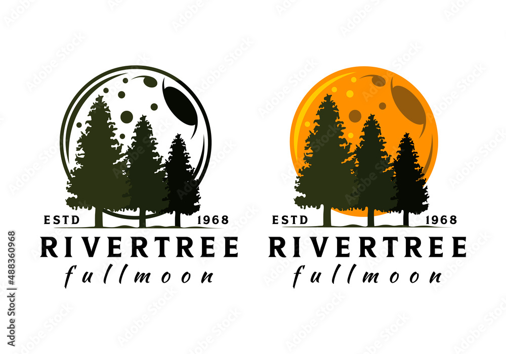 Logo River Tree Vector Illustration Template Good for Any Industry ...