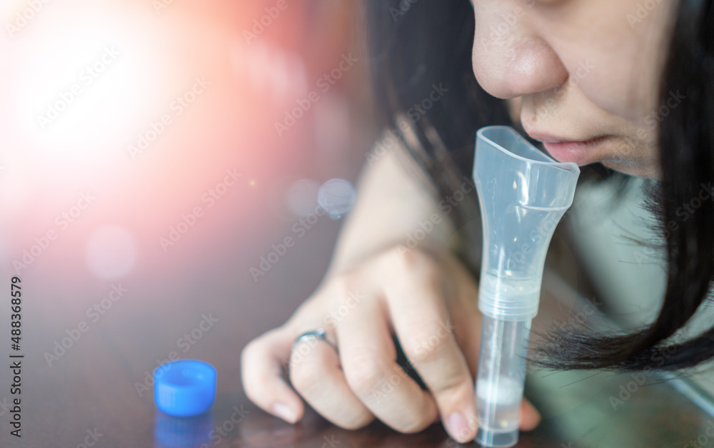 Foto Stock ATK Antigen test kit for COVID-19 saliva SARS CoV ...