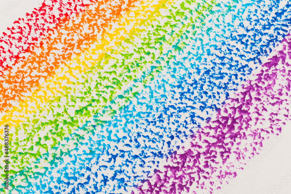crayon rainbow background Stock Photo | Adobe Stock