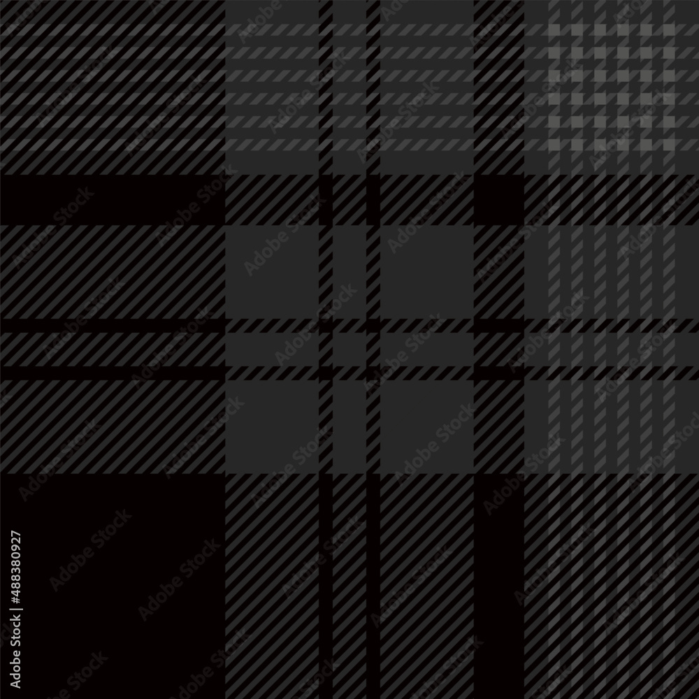 Graphic design of plaid pattern with grey and black color. Texture for ...