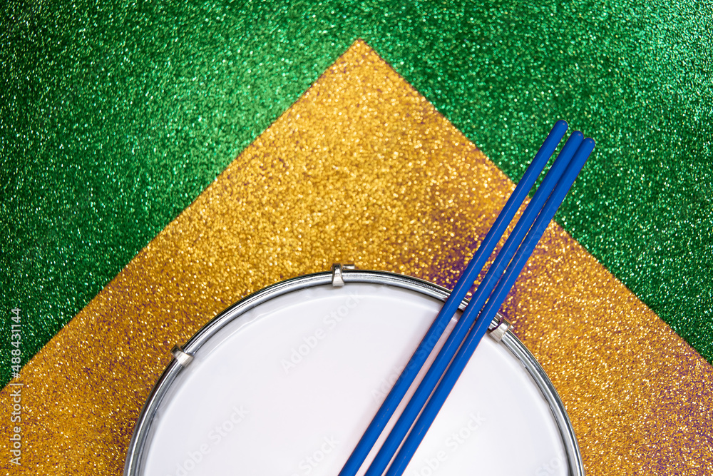 Tamborim. Brazilian instrument of percussion used to play samba used in ...