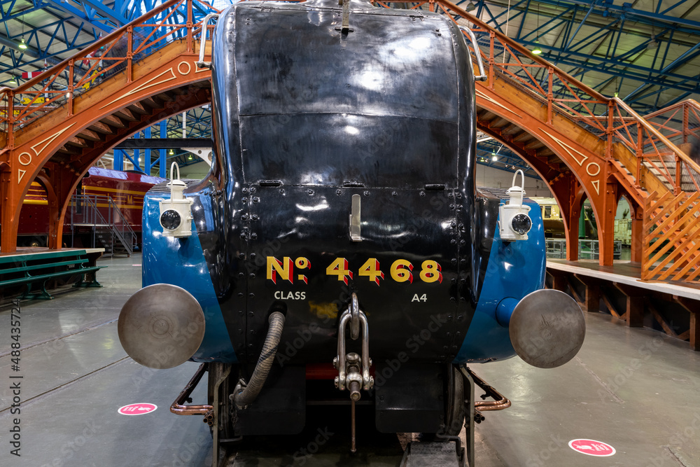 Mallard steam train Stock Photo | Adobe Stock