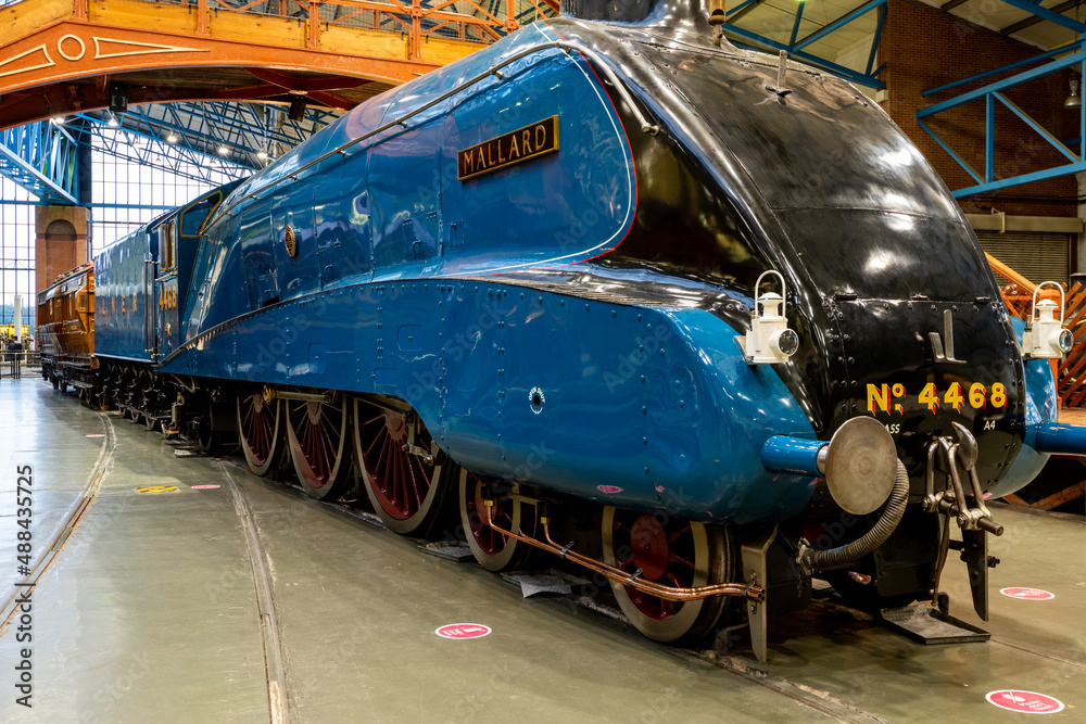 Mallard steam train Stock Photo | Adobe Stock