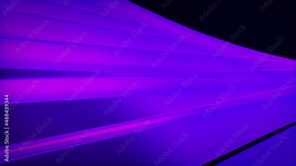 Vidéo Stock Neon purple bars, abstract animation loop. Parallel lines ...
