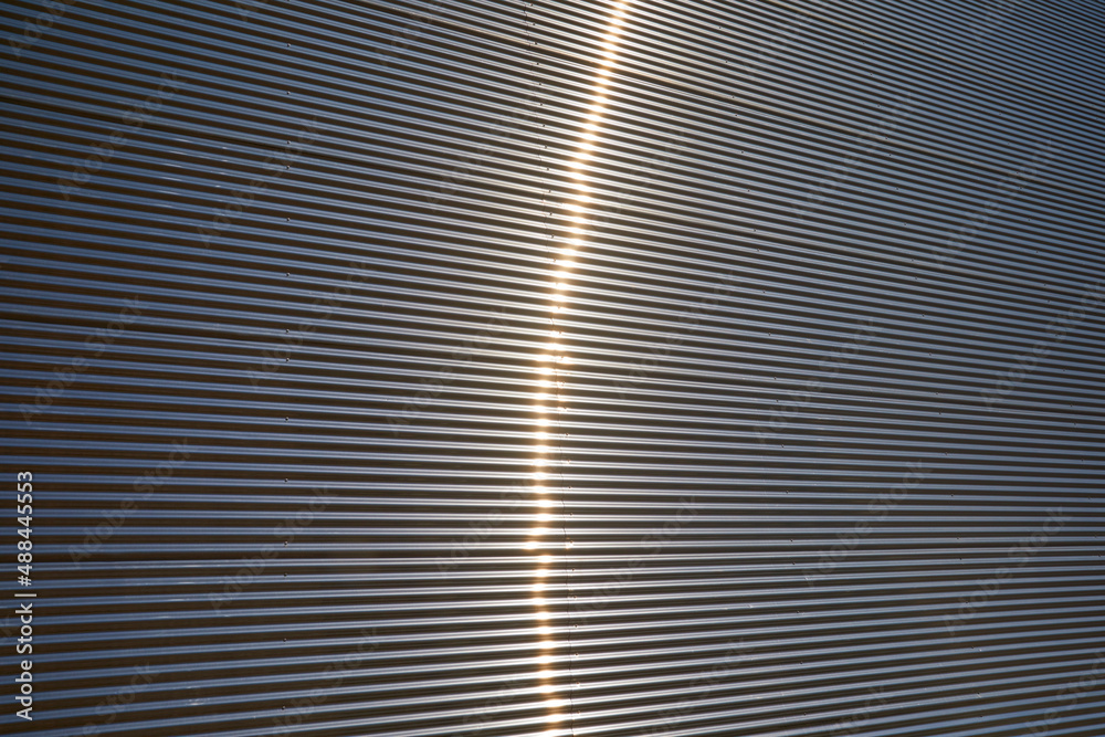 Detail of an aluminium façade with beautiful reflection. Stock Photo ...