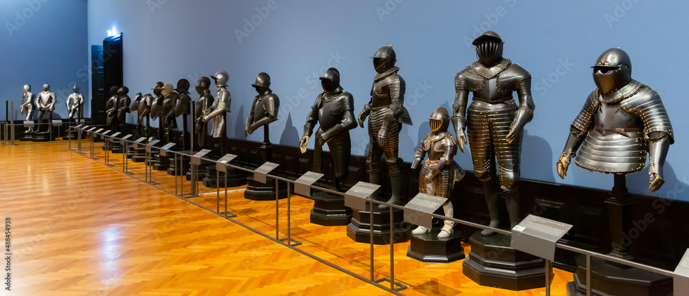 VIENNA, AUSTRIA - JANUARY 29, 2022: Collection of military and ...