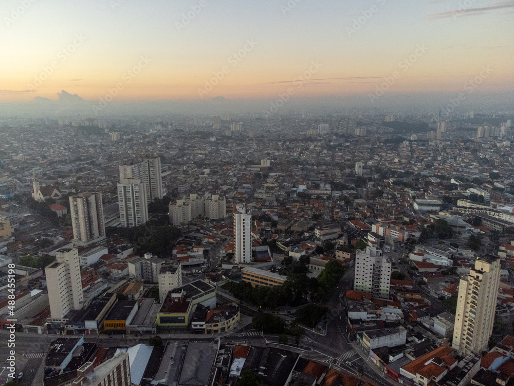 how big is this metropole, aerial view, drone megalopole São Paulo ...