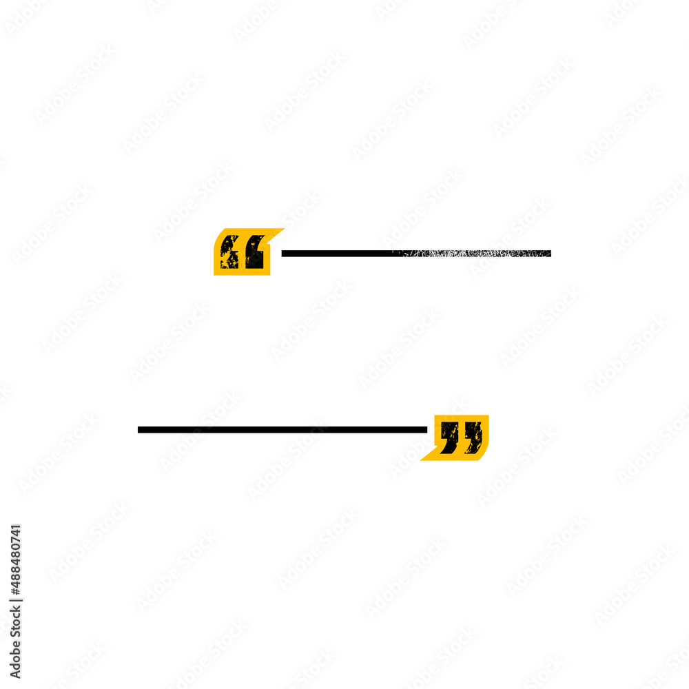 Quote box frame isolated quotation, comment, message border mark ...