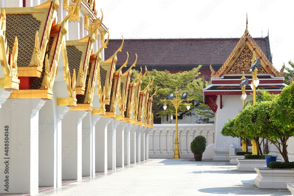 The ground floor of Loha Prasat Wat Ratchanatdaram with the ...