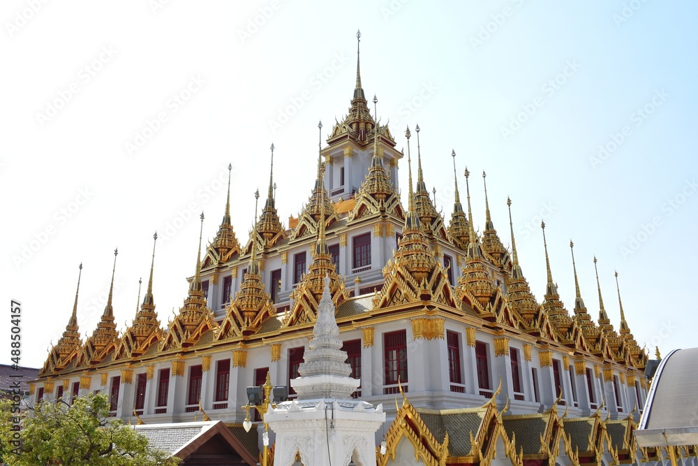 Loha Prasat Wat Ratchanatdaram with the characteristics of Thai ...