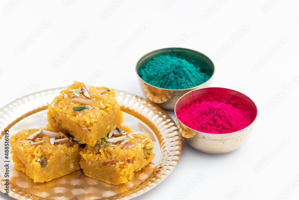 Exotic Indian Sindhi Mithai Sev Badam Halwa Burfi Barfee Or Barfi ...