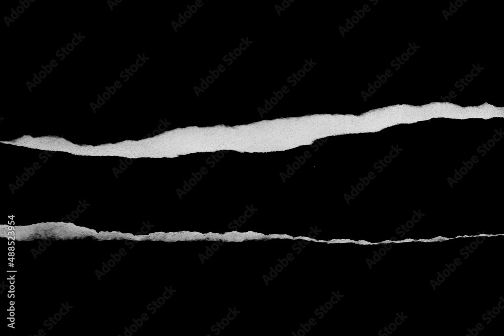 Ripped White Paper Edge