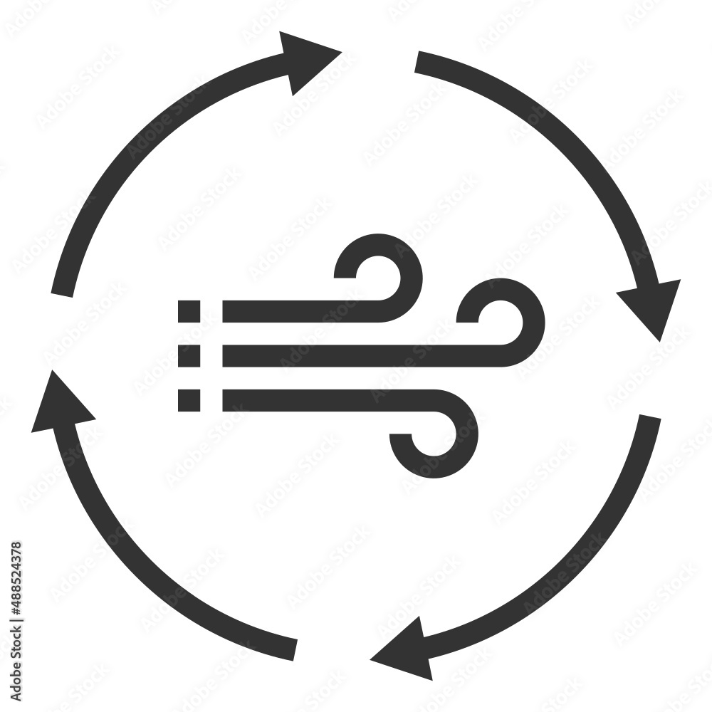 circulating air icon Stock Vector | Adobe Stock